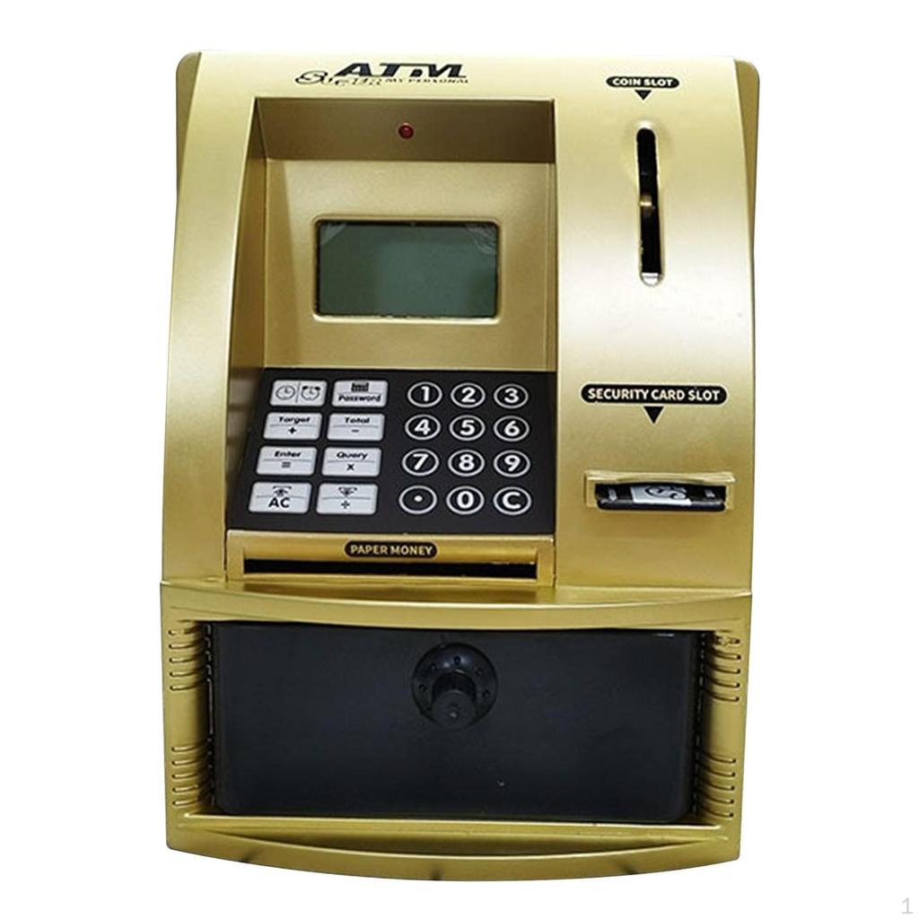 Cheap ATM Piggy Bank for Kid Money Saving Box with Card,password ...