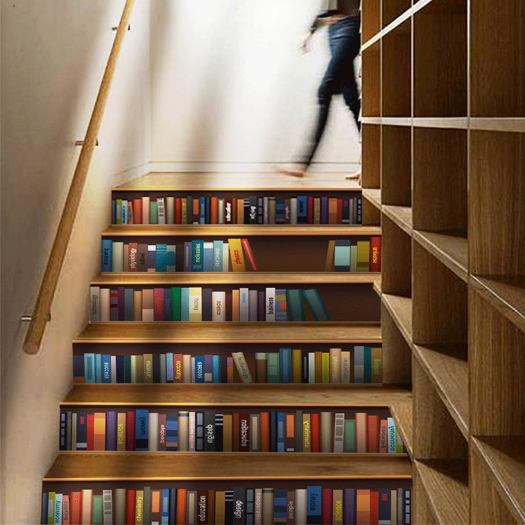 Buy 3D Stair Risers Decal Self Adhesive Ladder Step Mural Sticker at ...