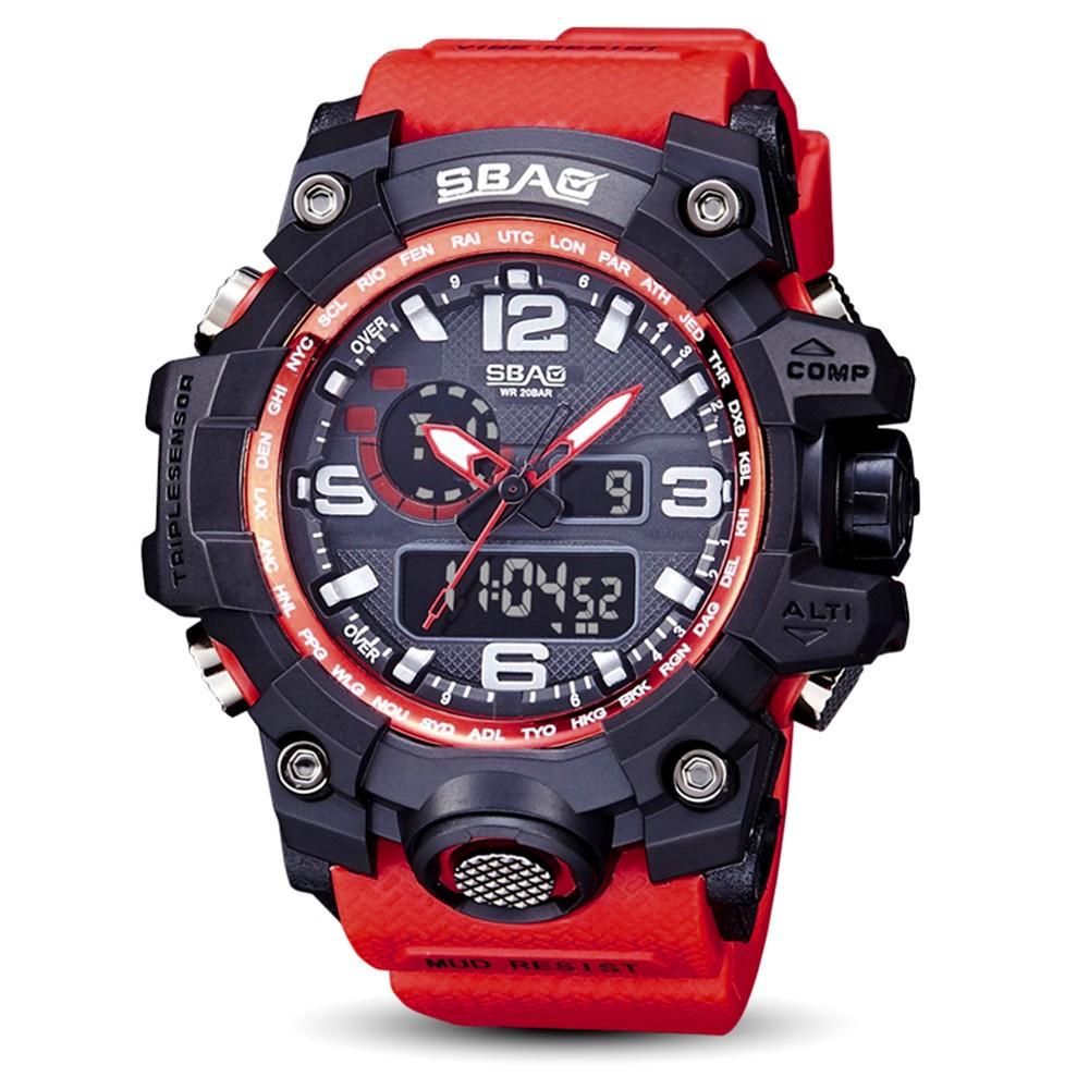 Buy (H0823)SBAO Watch LED Men Waterproof Sports Watches Shock Digital ...