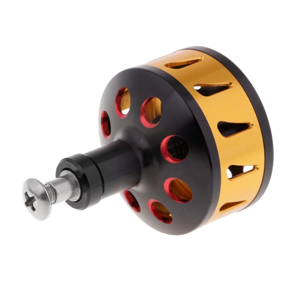 Buy Aluminum Alloy Spinning Fishing Reel Handle Power Knob Black Red at ...