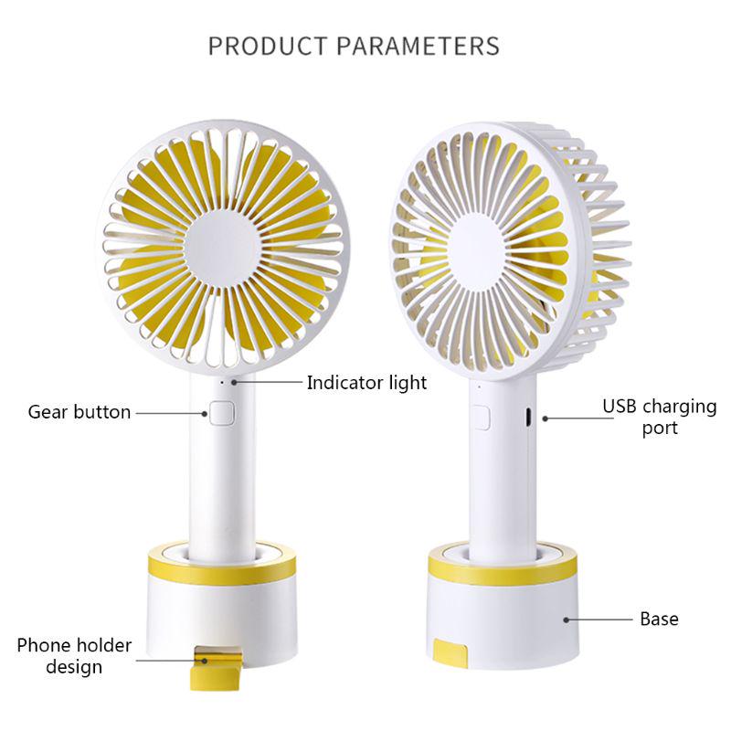 Cheap Portable USB Rechargeable Phone Holder Bracket Fan Air Cooler ...