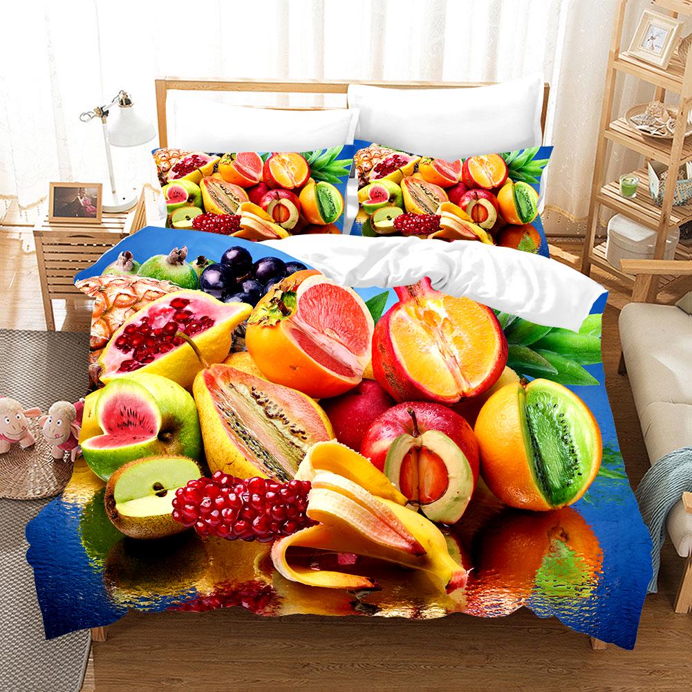 Buy 3D Printed Fruit Pattern Duvet Cover Fruit Blueberry Bedding Set ...