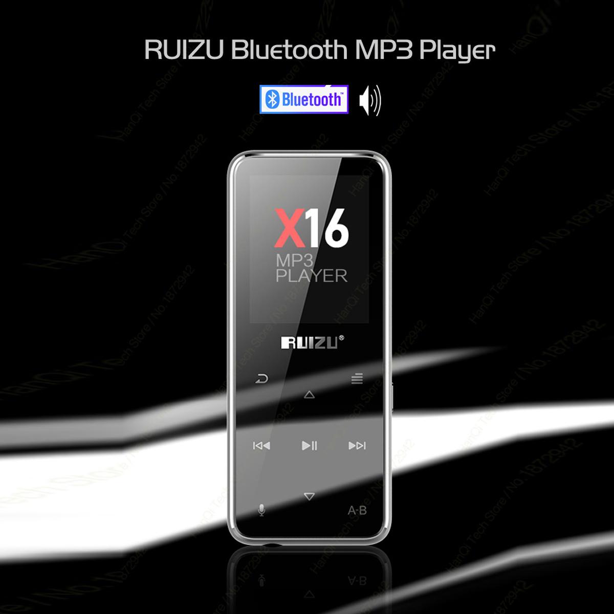 RUIZU X16 Bluetooth MP3 Player Hifi Sports Flac Music Player With Built ...