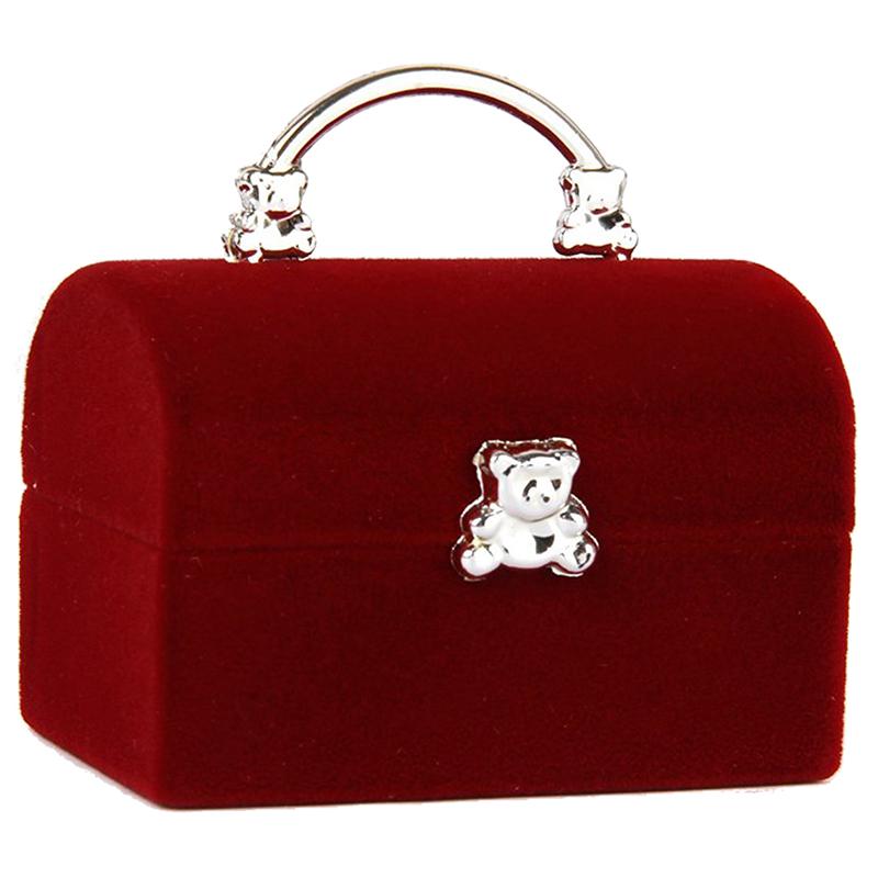 Buy Jewelery Box Display Case for Ring Earrings Box Organizer - Red at ...