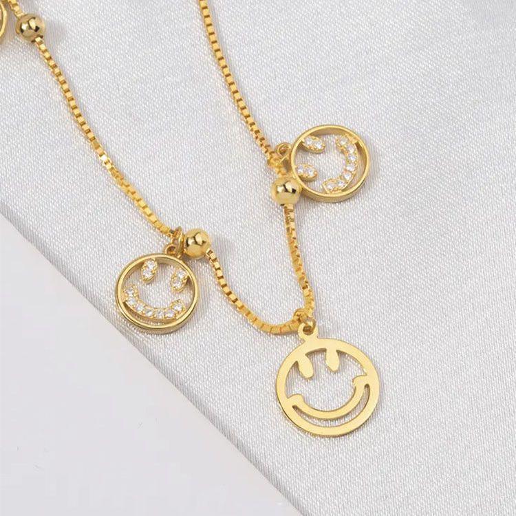 Cheap 2022New Trendy Niche Design Smiley Anklet Women's High-End ...