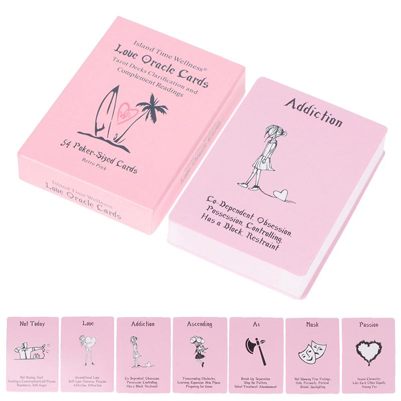 Cheap Pink Wellness Love Oracle Card Tarot Prophecy Divination Family ...