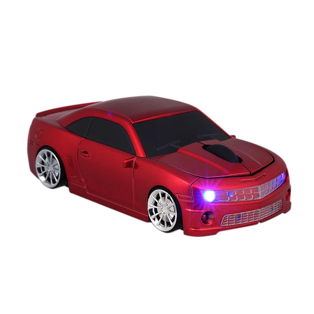 Wireless Car Mouse USB Computer Mice Car Shape 1000 DPI with LED Light ...