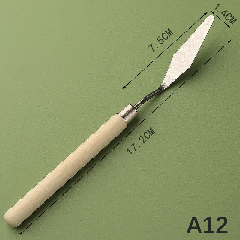 Buy 1PC Stainless Steel Oil Painting Scraper Palette Painting Scraper ...