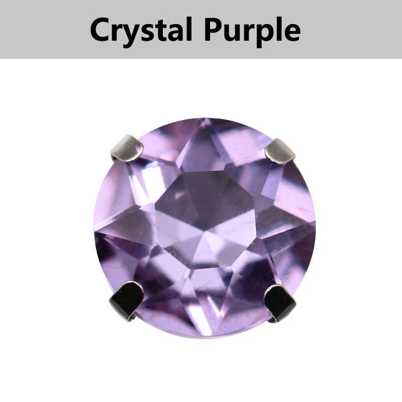 20pcs/lot 10mm Round Glass Claw Drill Crystal Hand Sewn Jewelry Making ...