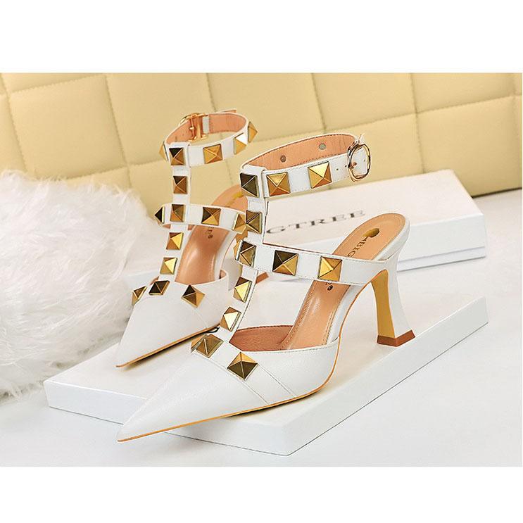 Cheap Women's Retro Sexy Summer High Heels Thick Heels High Heels ...