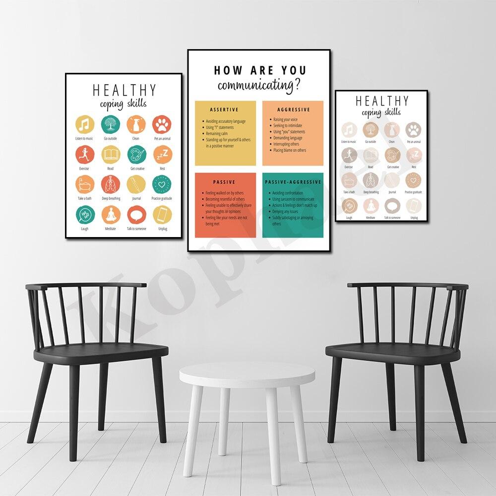 Satın alın Healthy Coping Skills Communication Mental Health School ...