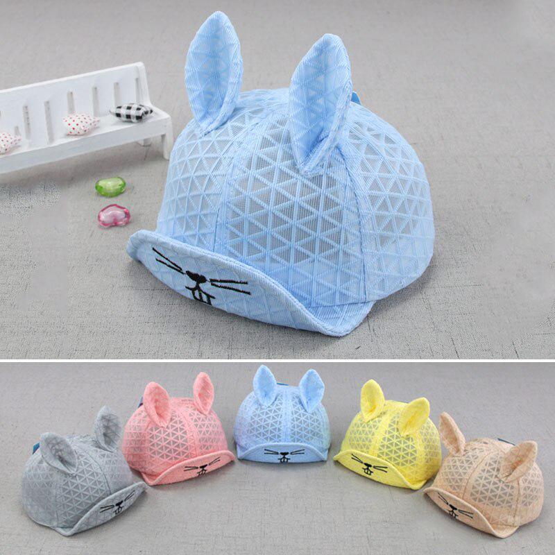 Buy Cartoon Ear Baby Hat Baseball Cap Breathable Mesh Baby Boy Girl ...