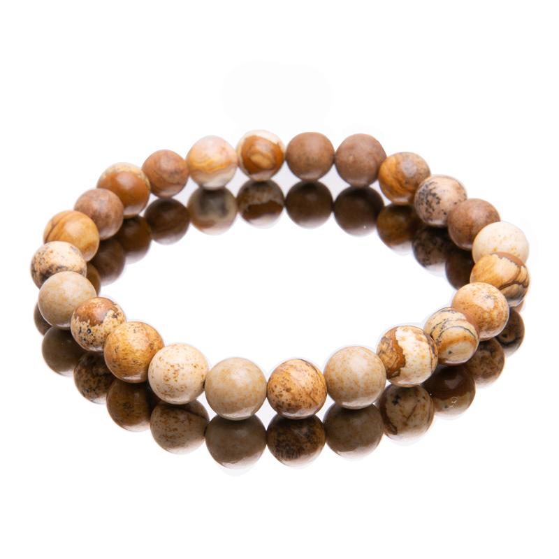 Buy Natural Stone Handmade Beaded Bracelet Fashion Yoga Energy Men's ...