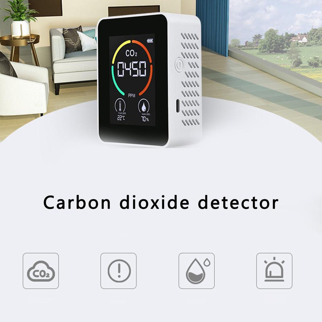 Buy ABC CO2 Detector Portable Sensor Accurate Digital Display Carbon Dioxide Detector at ...