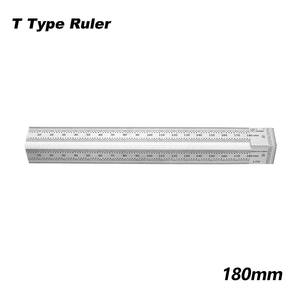 Buy T-type Ruler Right Angle Ruler Woodworking Scribe Drawing Mark Line ...