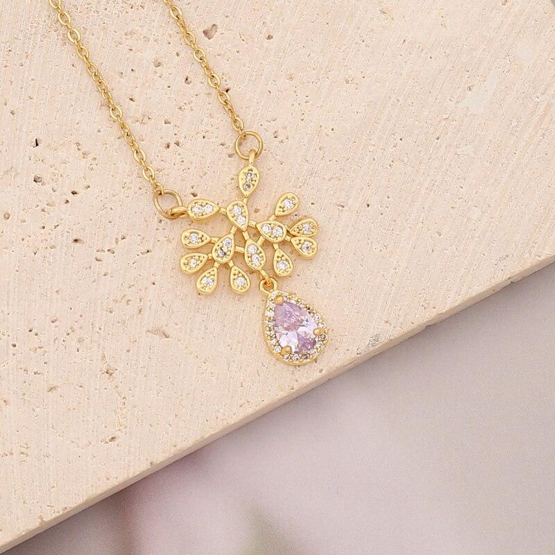 Buy Luxury Encanto Crystal Necklace Vintage Rock Gold Necklaces for ...