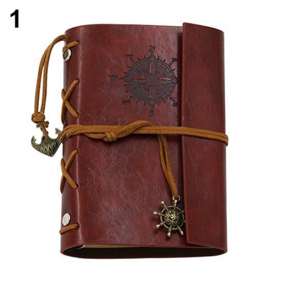 Buy Retro Anchor Faux Leather Cover Notebook Journal Diary Blank String ...