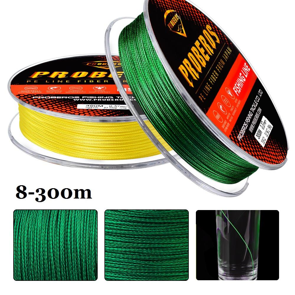 8 Braided 300m Ample Power PE Fishing Line 3-color PE Line 0.8#-6 ...