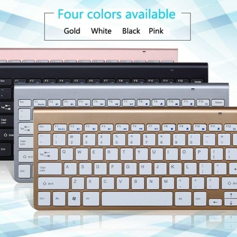 Buy 2pcs/Set Wireless Keyboard + Mouse Mini Multimedia Keyboard Mouse ...