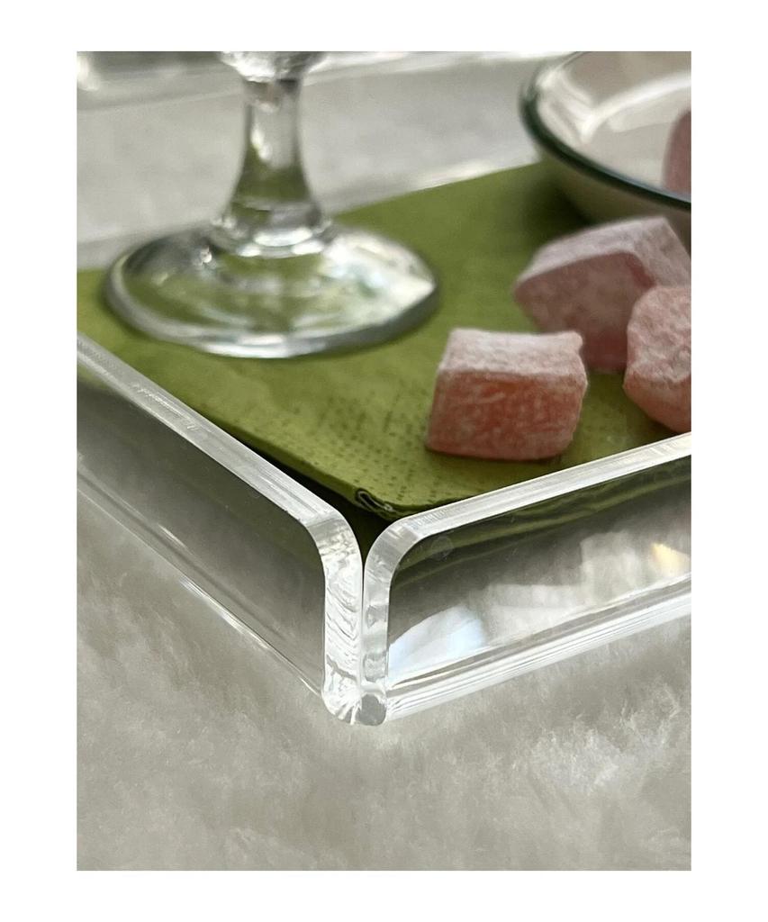 Cheap Triple Transparent Plexi Tray Service Serving Tray - Presentation ...