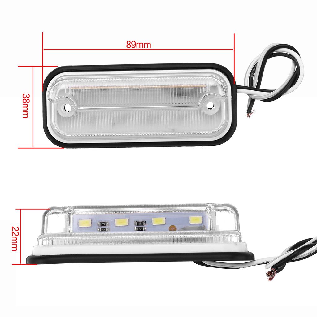 Buy Rear 4LED Number License Plate Light Lamp Truck Lorry Car Boat ...
