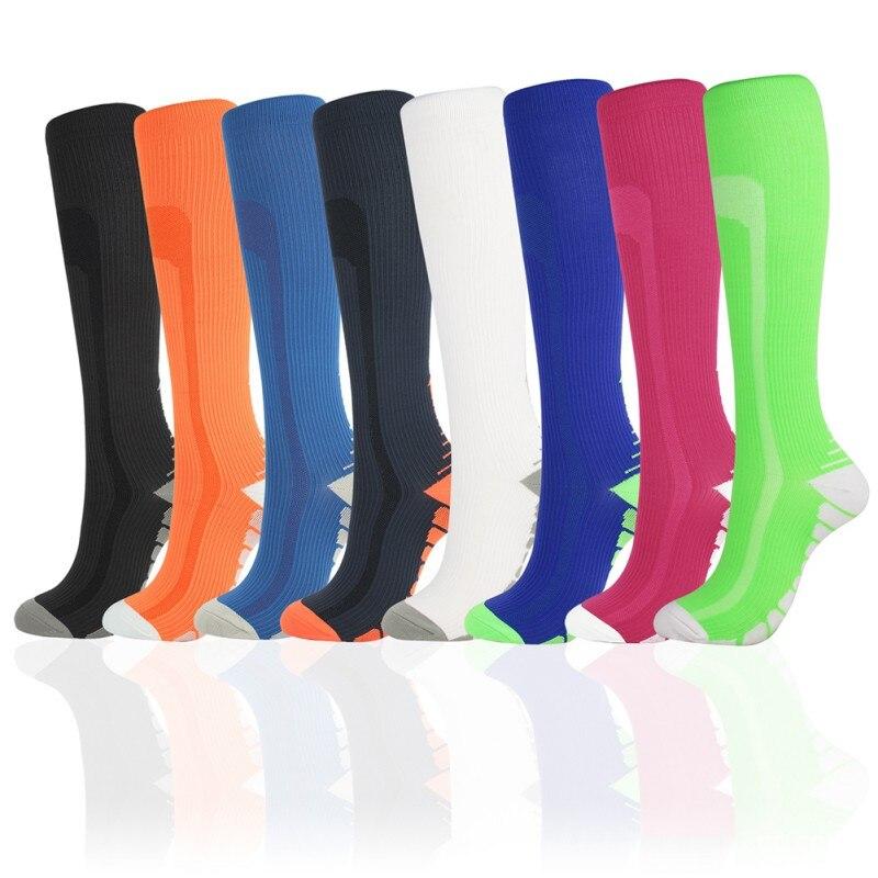Buy Breathable Cushion Knee High Compression Socks Running Workout ...