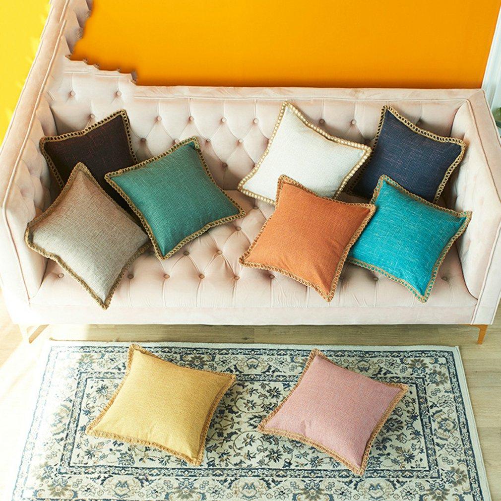 Buy Hemp Rope Edging Middle Hemp Lotus Leaf Thick Linen Fabric ...