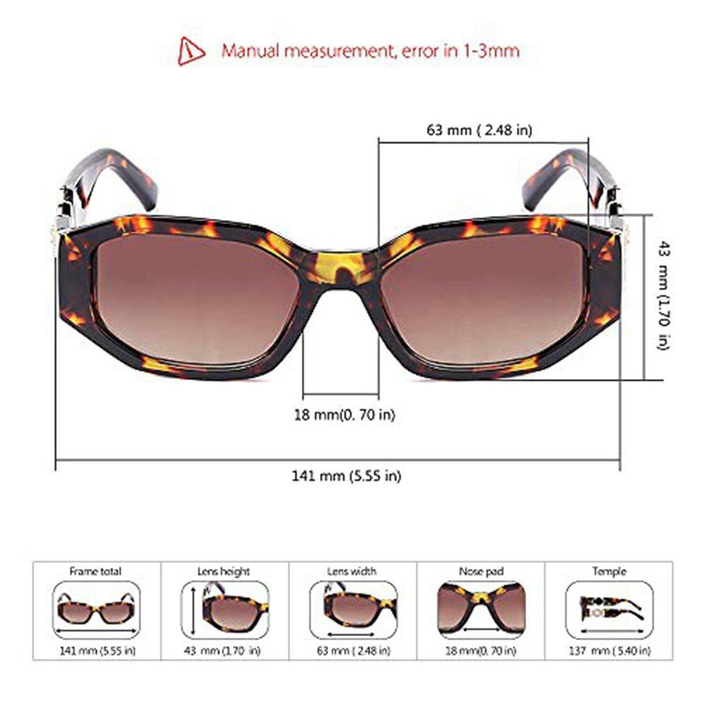 Buy Pearliky Irregular Rectangle Sunglasses Rhombic Trendy Rectangular ...