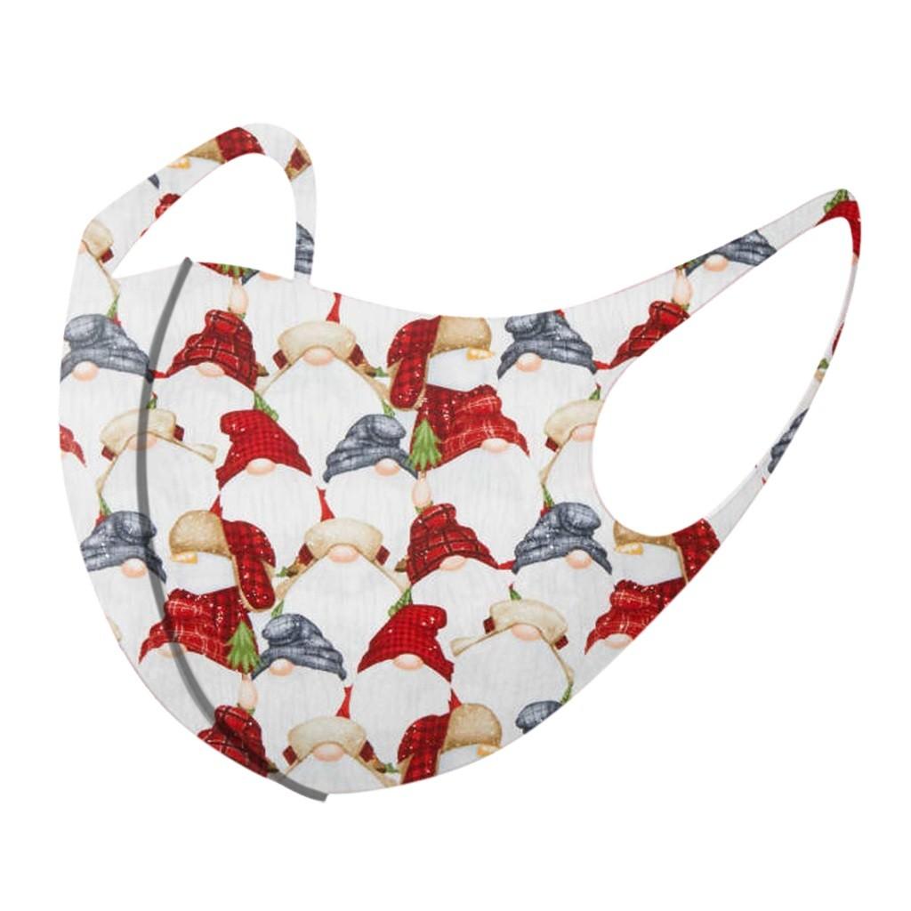 Buy SOC 5PCS Adult CSOCistmas Print Washable Reusable Mouth Face ...