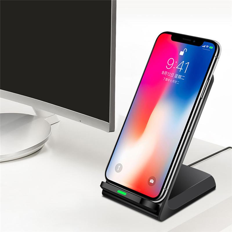 Buy 10W Qi Fast Charger Wireless Charger Charging Stand For Samsung S6 ...