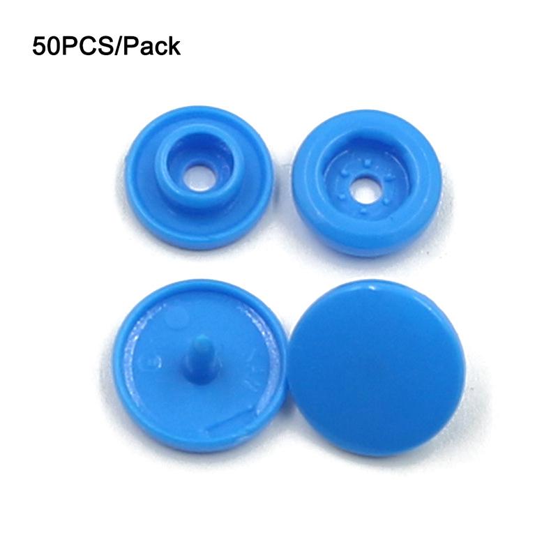 Buy 50pcs Combined Plastic Buttons 12MM Round Plastic Snaps Button ...