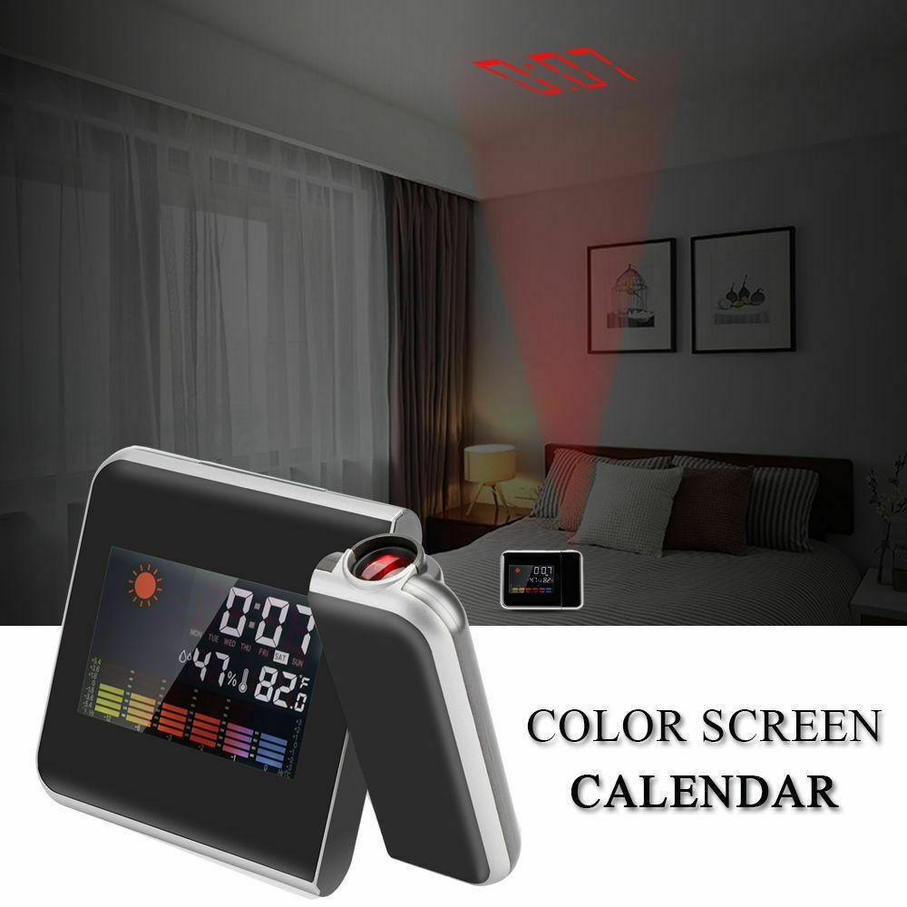 Buy Desk LED Time Projector Calendar Creative Color LCD Digital ...