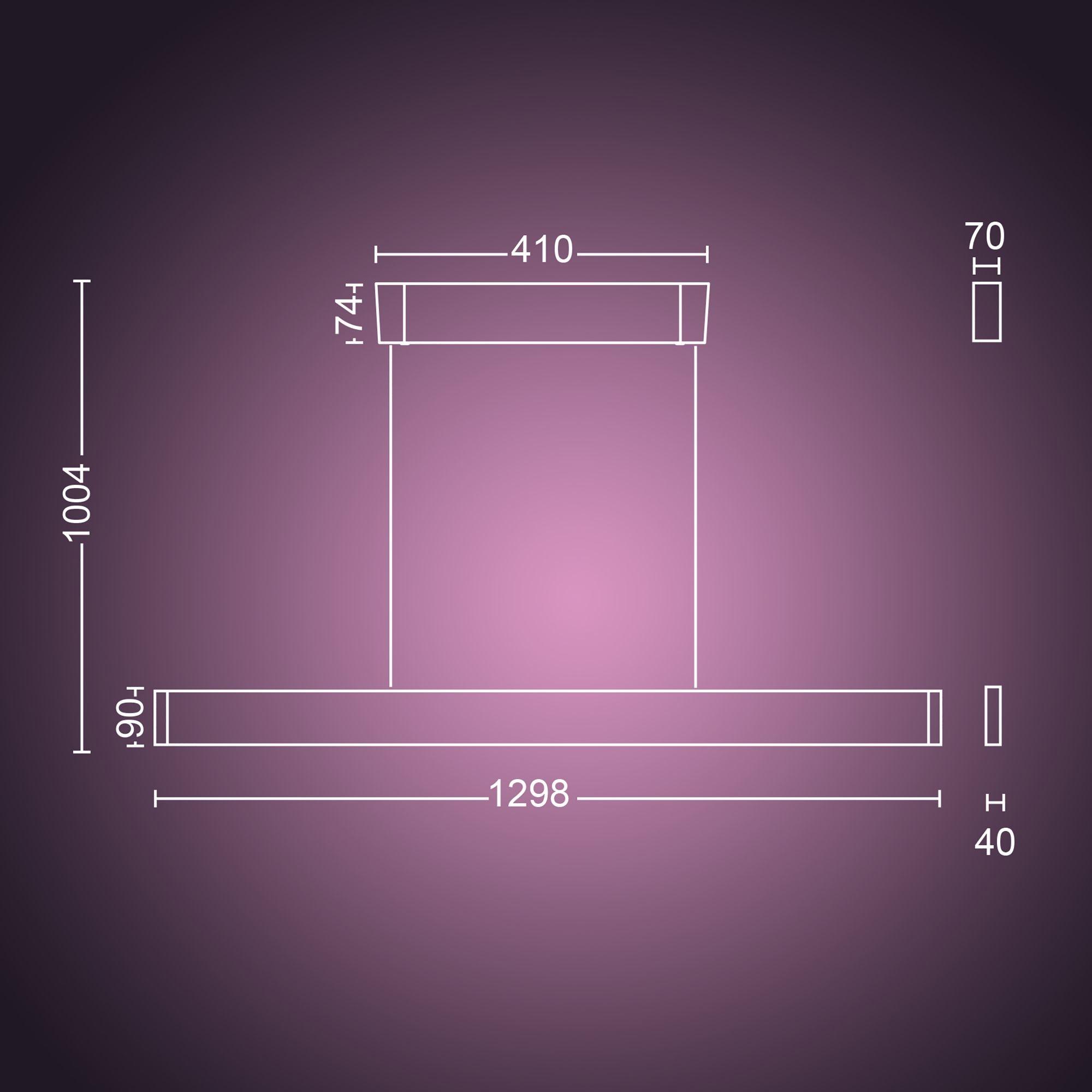 Philips Ensis Hue Pendant White 2x39w 24v (40903/31 / P9) Philips by ...