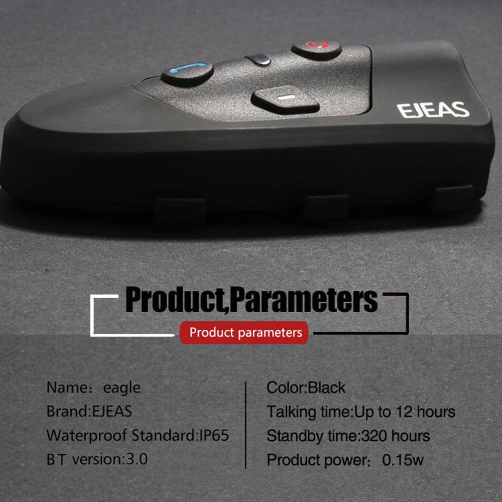 EJEAS Eagle 2 Rider Helmet Cycling Interphone BT Handsfree Intercom ...