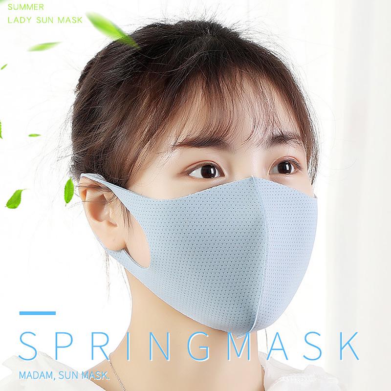 Buy 1PC Spring Summer Sunscreen Face Mask Breathable Women Men Anti ...