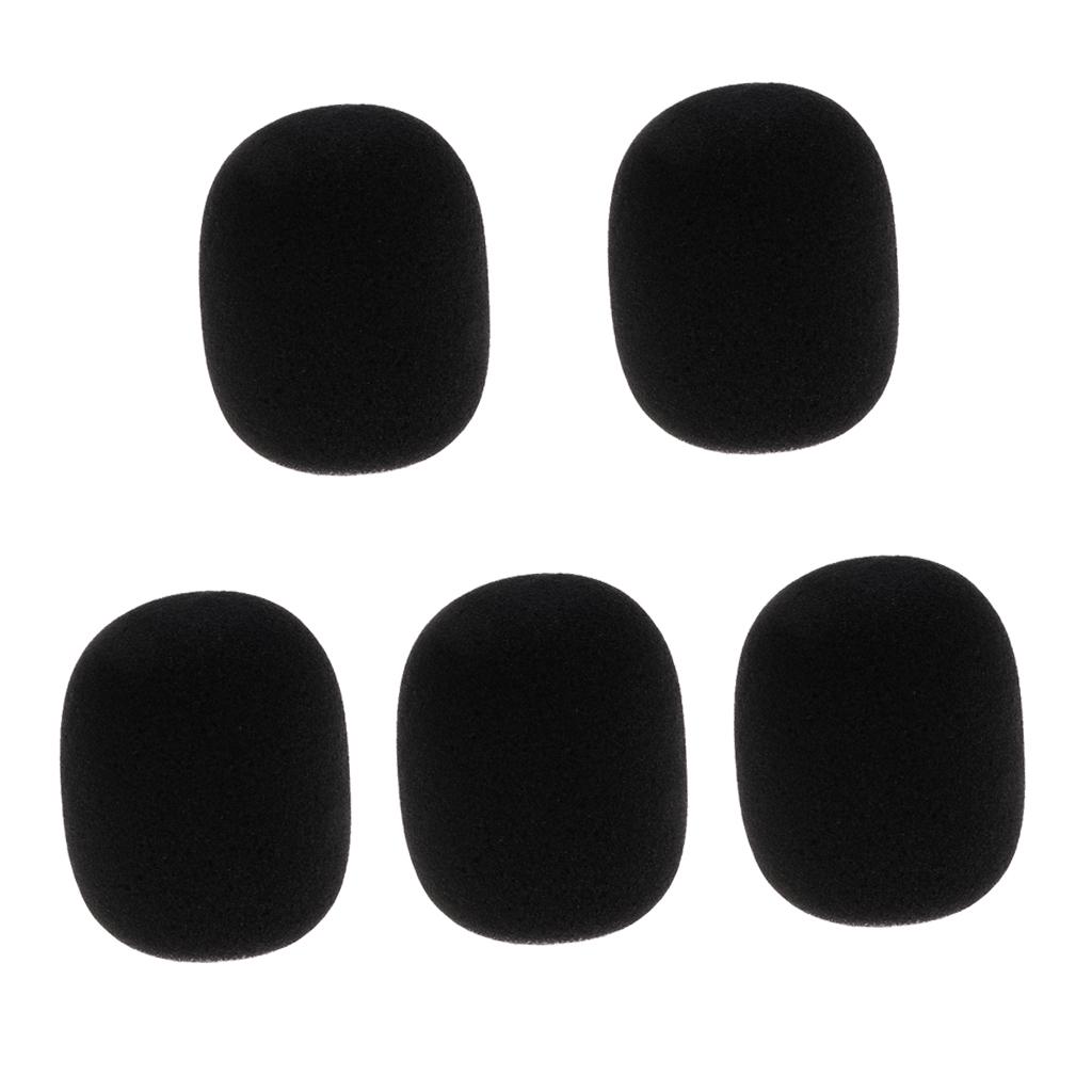 Buy 5 Pcs Microphone Shield Cover Windscreen Cap Lapel Mic Windshield ...