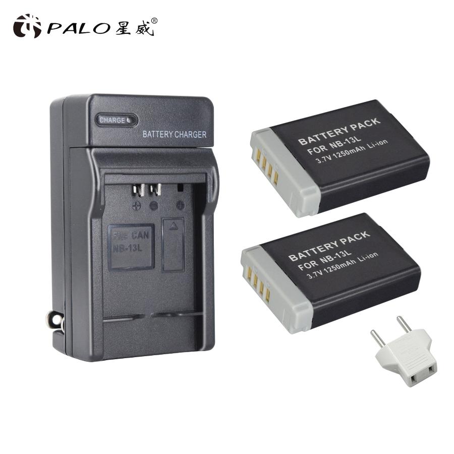 Buy 2PCS NB-13L NB13L Camera Batteries Battery + Charger for Canon G5 X G5X G7 X G7X G7 X Mark ...
