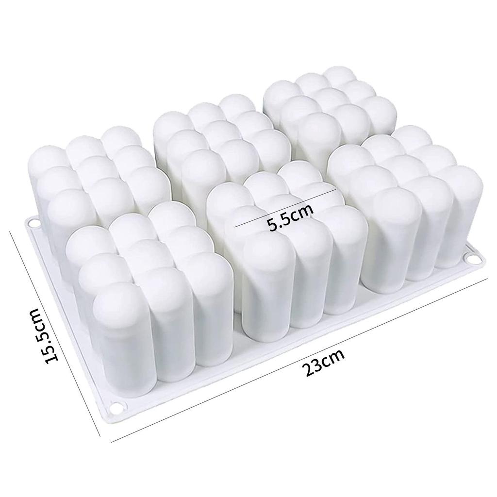 Buy 3D Bubble Cube Mousse Cake Mould, 6 Cavity Bubble Candle Mold ...