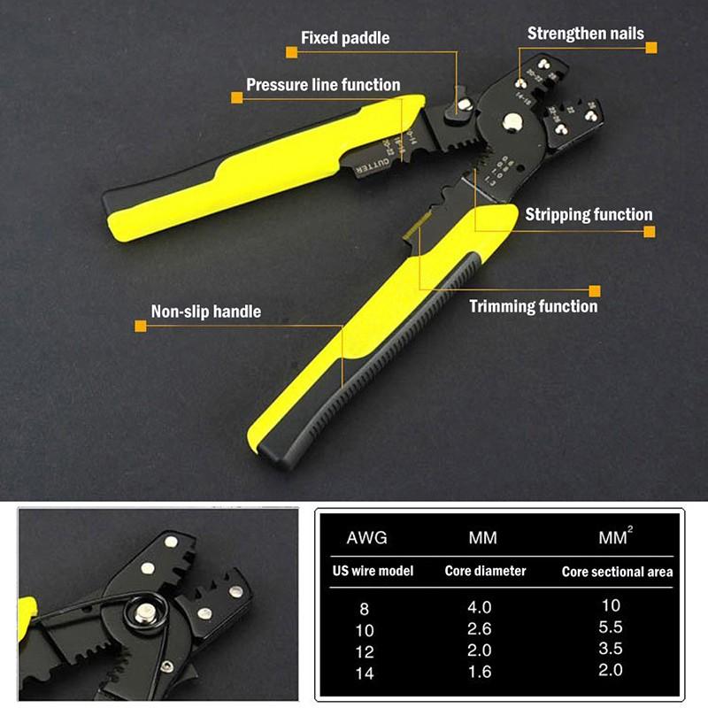 Buy Multi Stripper Snap Ring Terminal Crimp Multi-function Terminals ...