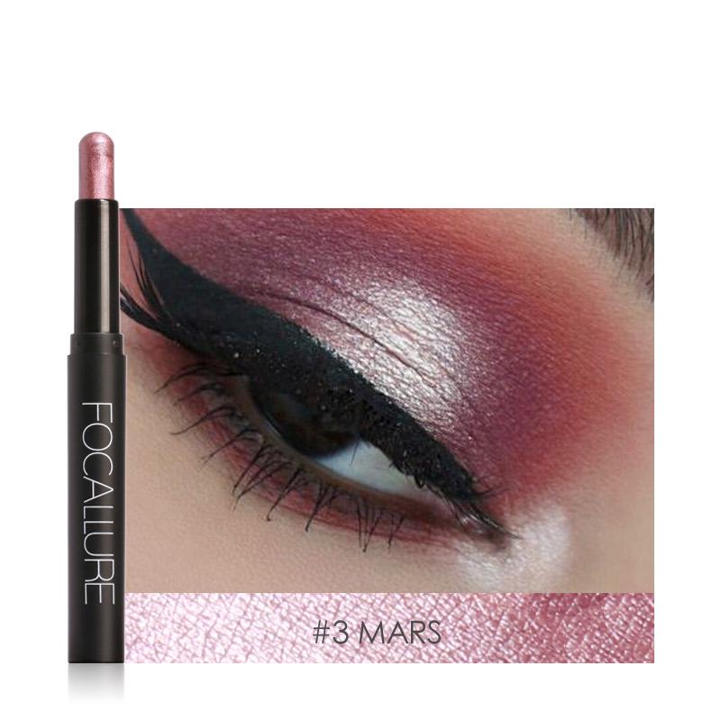 FOCALLURE 12 Colors Eyeshadow Cosmetics Eye Shadow Pencil Shimmer Easy ...