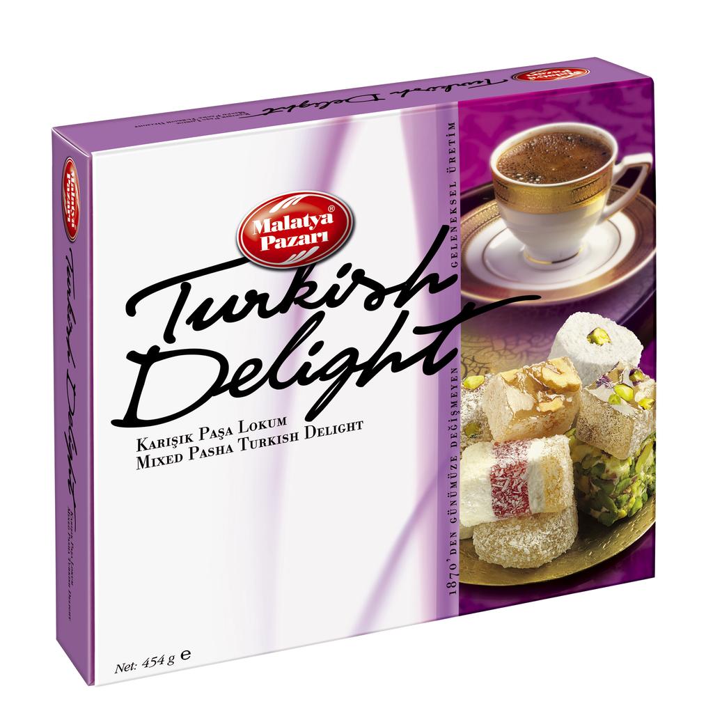 Buy Malatya Pazari Turkish Delight with Assorted Flavors 454g/16 oz at ...
