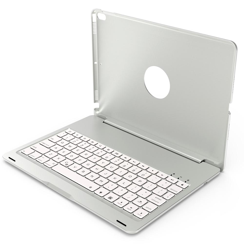 7 Colors Backlights Wireless Bluetooth Clamshell Flip Keyboard for iPad ...