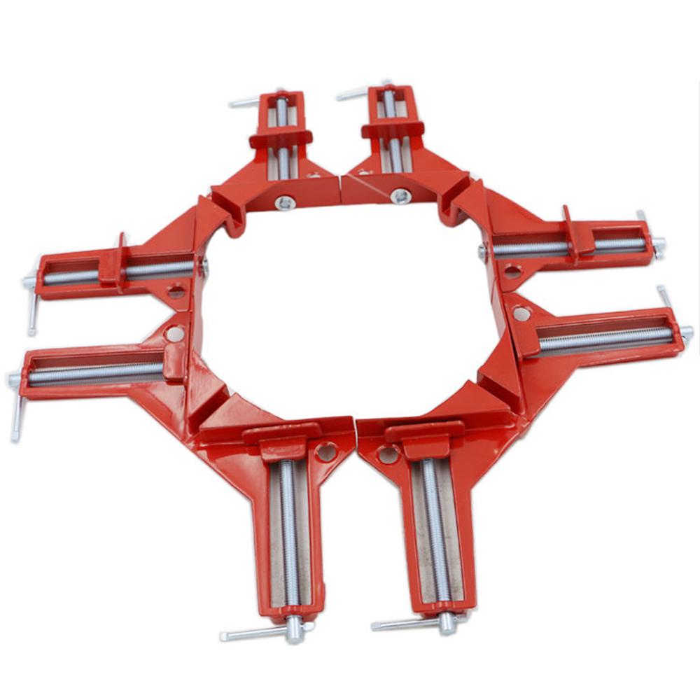 Buy 90 Degrees Right Angle Clamp DIY Glass Fast Fixing Clip Woodworking ...