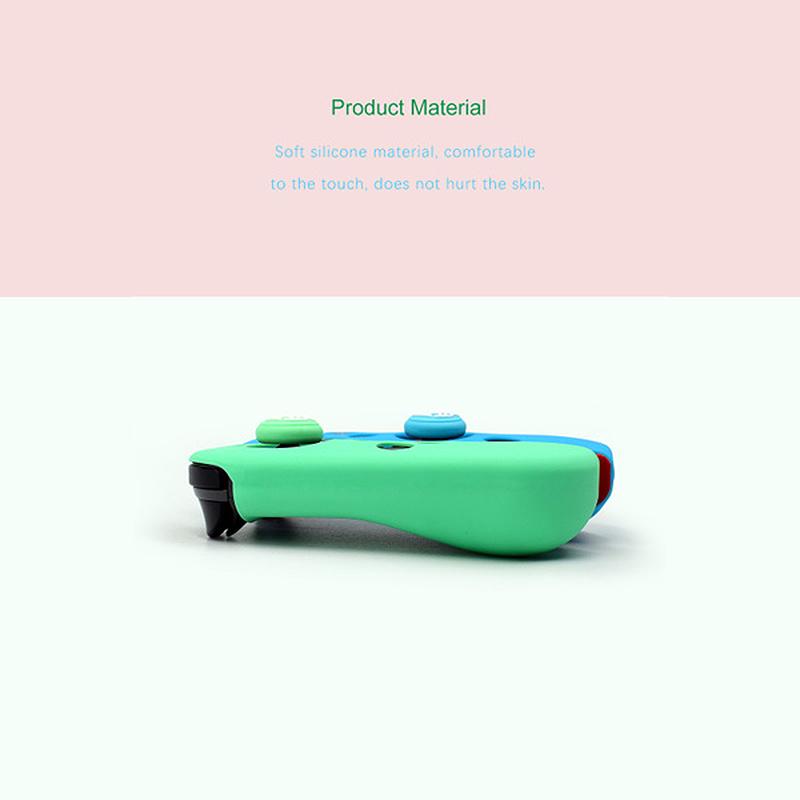 For Nintendo Switch Joycon Animals Leaves Joystick Grips Cap Silicone ...