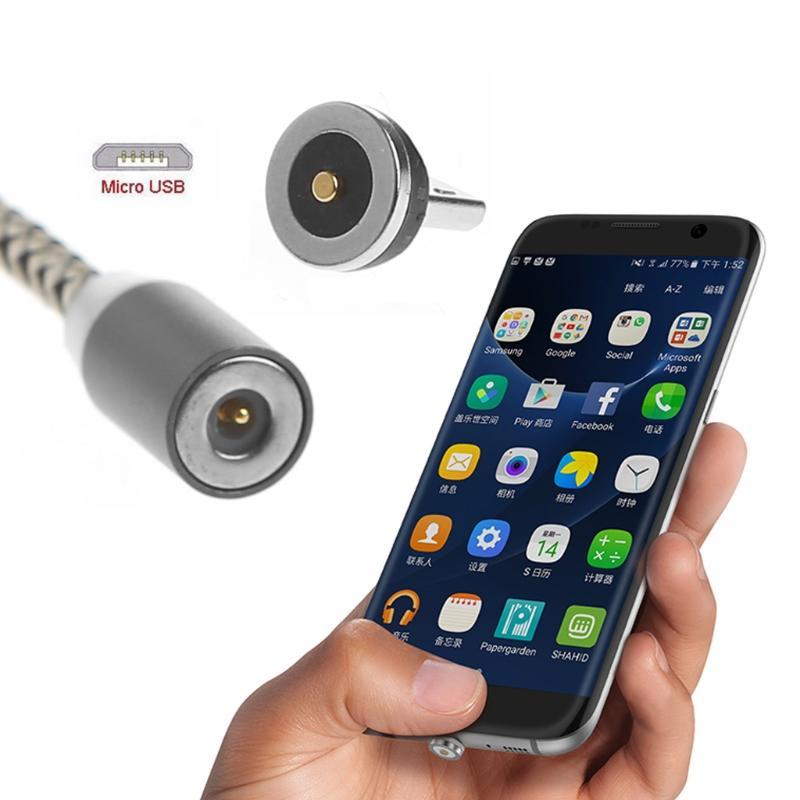 Buy Smartphone Tablet Round Magnetic Sync Charging Cable For Android ...