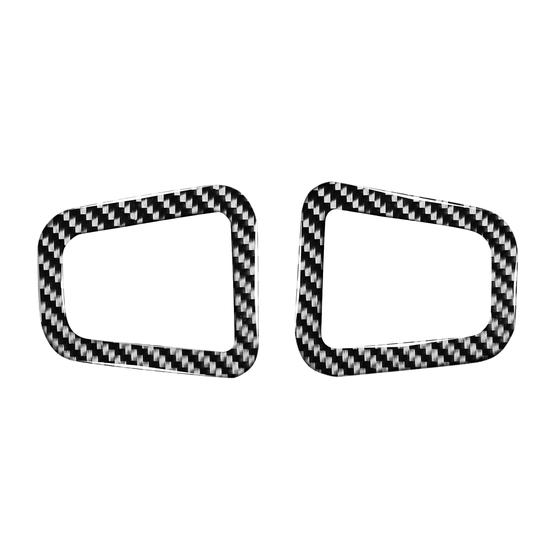 2Pcs Air Vent Sticker Waterproof Self-adhesive Carbon Fiber Black uygun ...