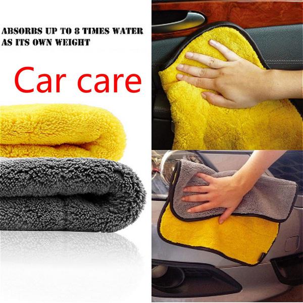 Buy Super Thick Plush Microfiber Car Cleaning Microfibre Wax Polishing ...