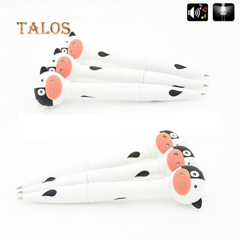 Buy Creative Cow Duck Giraffe Electronic Pen LED Light Animal Sound ...