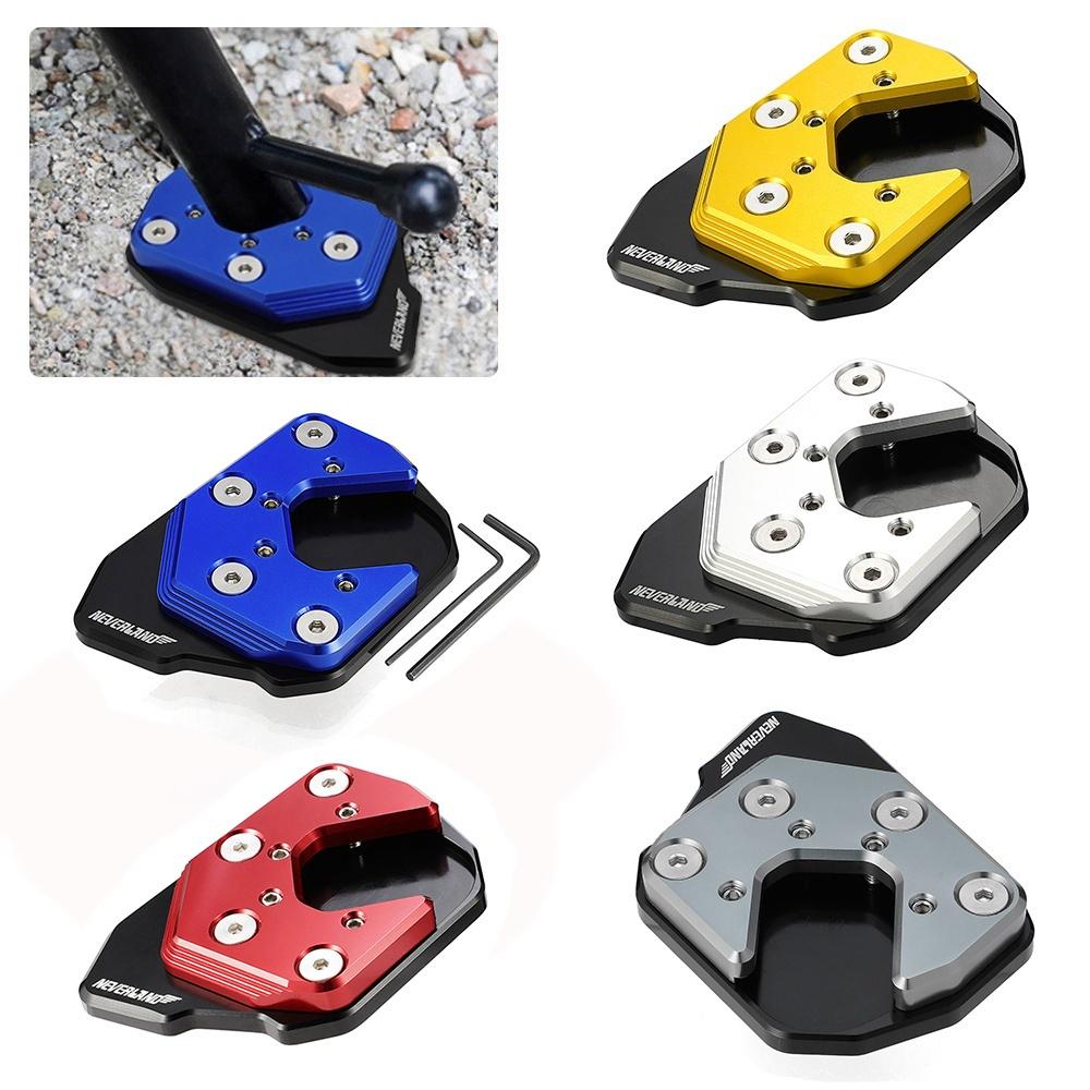 Buy CNC Aluminum Motorcycle Side Stand Pad Kickstand Extension Pad For ...