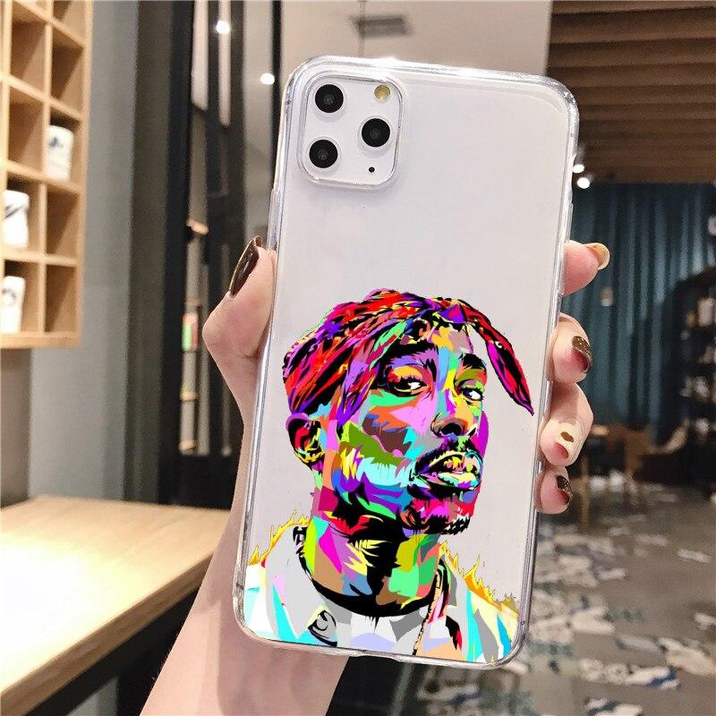 Buy Rapper 2pac singer Tupac TPU soft Phone case For iphone SE 5S 6 6S ...